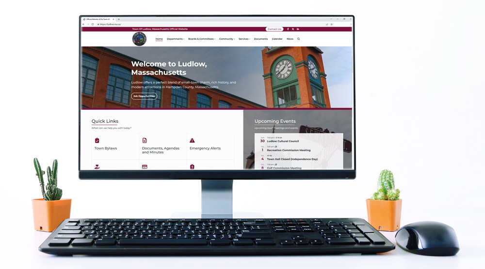 Town of Ludlow Launches New Website - Town of Ludlow, Massachusetts